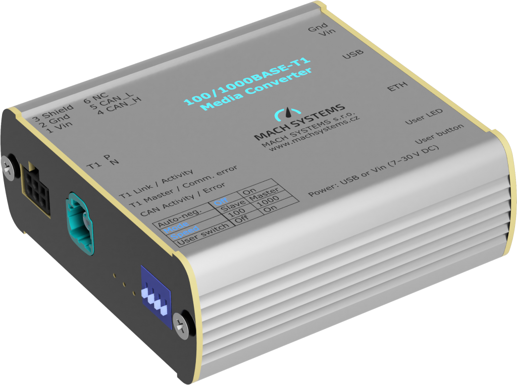 Mach Systems 100/1000BASE-T1 Media Converter MATEnet – 穂高電子株式会社